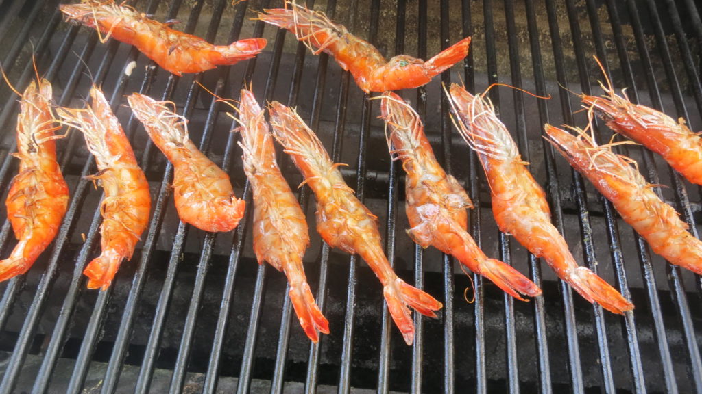 Grilled Hawaiian Blue Prawns | Toski Sands Market